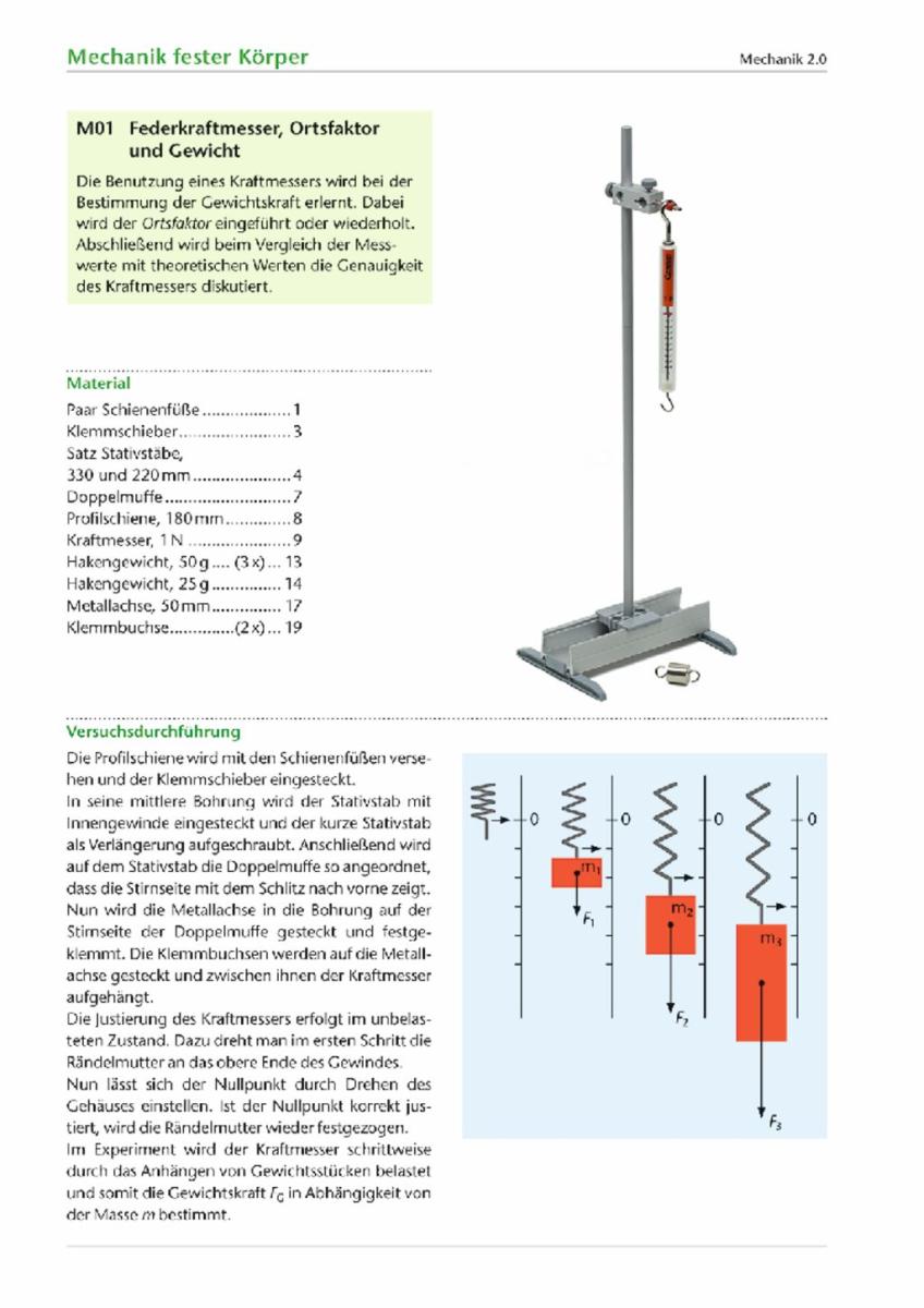 Klassensatz Mechanik 2.0, für vielfältige Experimente zur Mechanik